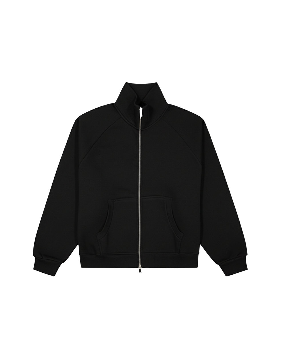 400 GSM 'Black' Track Jacket – Freeze Studios